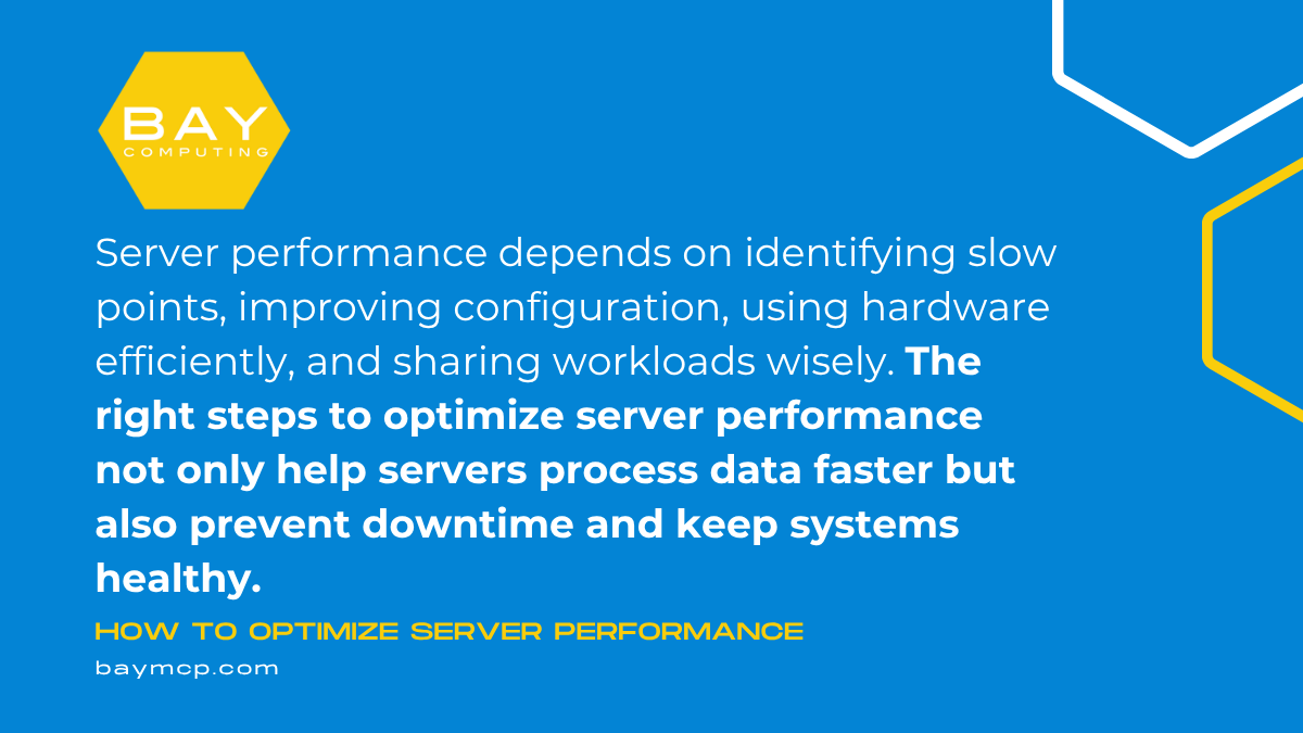 How to Optimize Server Performance - Bay Computing